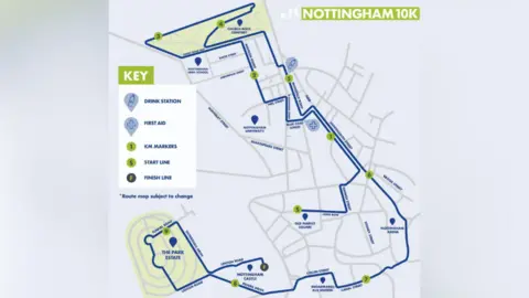 Nottingham 10K: Hundreds of runners complete run through city