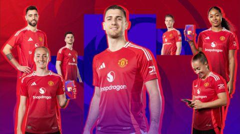 Man Utd news: United unveil new Snapdragon kit - BBC Sport