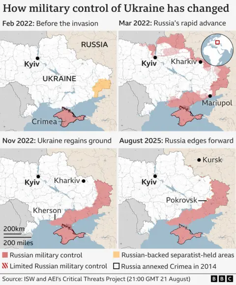 Ukraine in maps: Tracking the war with Russia