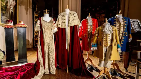 Belvoir Castle: Robes worn at George VI coronation go on display