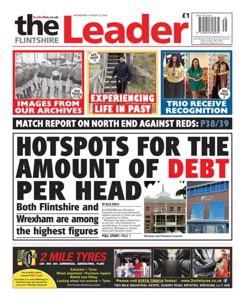 Wales' papers: Debt hotspots and woman accused of murder