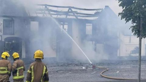 Limavady fire: Boy, 12, arrested on suspicion of arson - BBC News