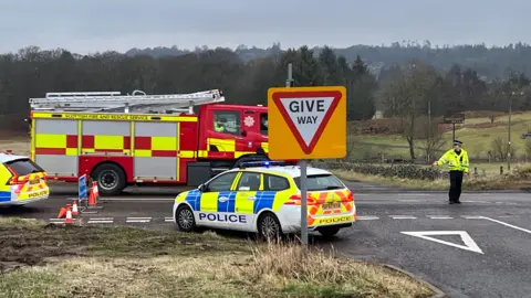 Two men killed in three-car crash in Aberdeenshire
