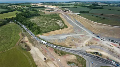 Footage shows progress on long-awaited A417 scheme