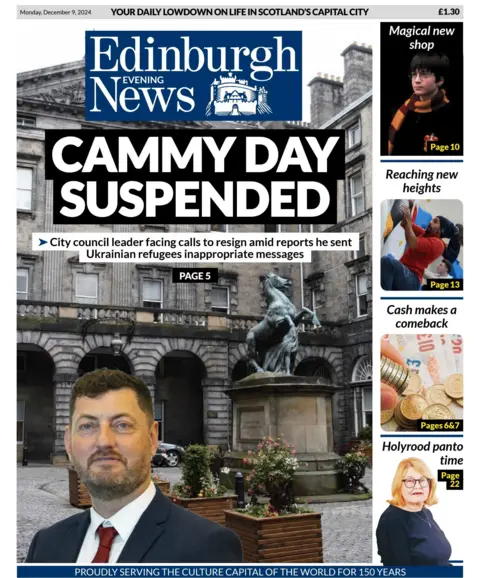 Scotland's papers: Assad flees and Edinburgh leader suspended