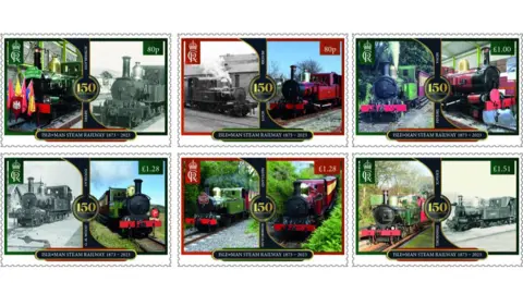 Stamps celebrate 150 years of Isle of Man Steam Railway