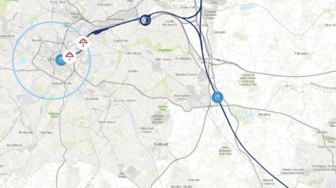 New Solihull HS2 highways projects announced - BBC News