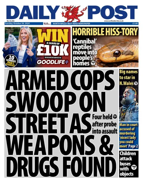 Wales' papers: Abuser with machete and hospital's 'extreme pressure ...