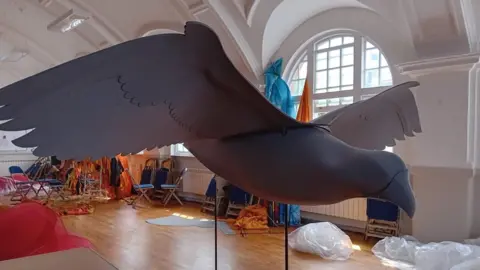 Falcon puppets part of annual St Albans festival procession