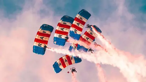RAF Falcons parachutist excited ahead of British Grand Prix display