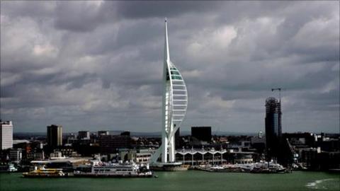Spinnaker Tower branding: New design revealed by council - BBC News