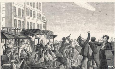 Headlines from 1811: Riots, cuts and a snake-eating cow - BBC News
