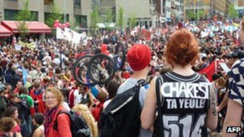 Quebec protests: Student rebel with a cause - BBC News