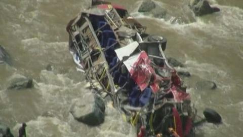 Peru bus crash leaves 36 dead and dozens injured - BBC News