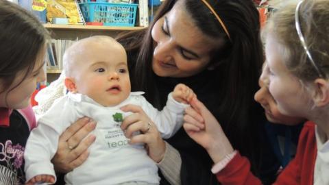 Roots of Empathy: 'Teaching' babies for more schools in Wales - BBC News