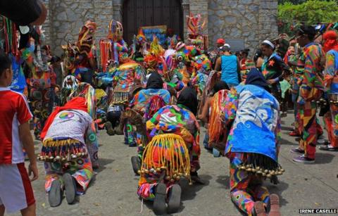 Venezuela's dancing devils - BBC News