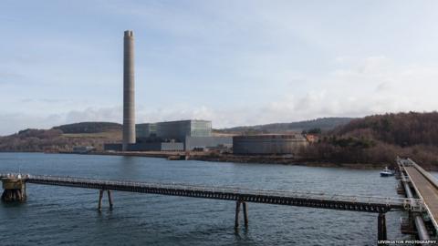 In pictures: Inverkip Power Station set for demolition - BBC News