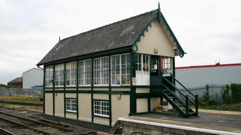 Railway signal boxes granted Grade II listed status - BBC News