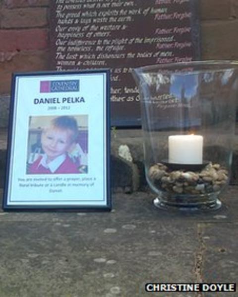 Daniel Pelka memorial placed in ruins of Coventry Cathedral - BBC News