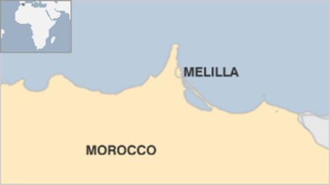 African migrants break into Spain's Melilla territory - BBC News