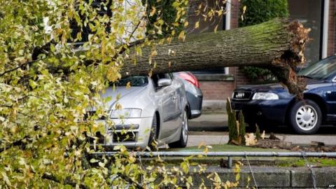 In pictures: European storm aftermath - BBC News