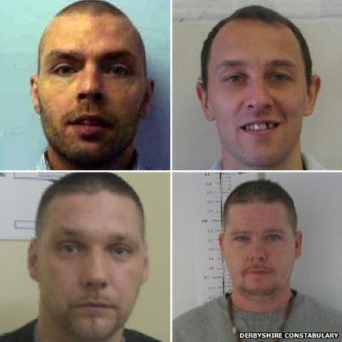 Four inmates on the run from HMP Sudbury - BBC News
