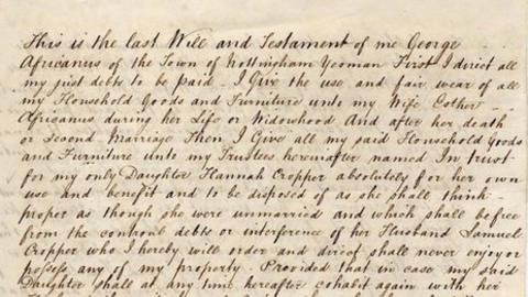 George Africanus: Work to uncover former slave's life - BBC News