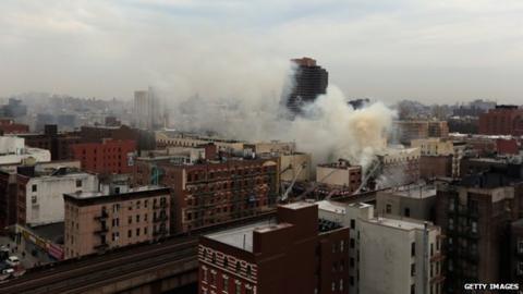 Six dead in New York City buildings collapse - BBC News