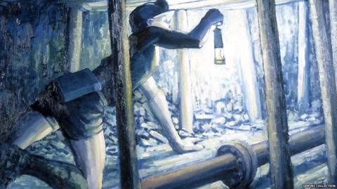Shafts of Light: Bowes Museum showcases miners' art - BBC News