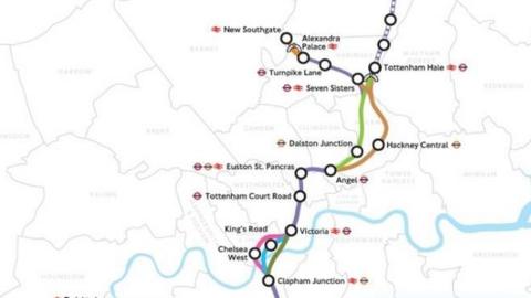 London Crossrail 2 'preferred route' outlined by mayor - BBC News