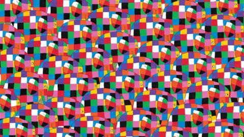 The evolution of Elmer the Patchwork Elephant - BBC News