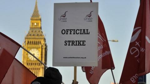 Conservatives pledge public sector strike curbs - BBC News