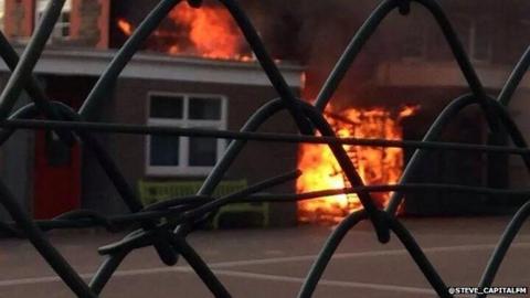 Fire at Birchgrove school in Cardiff - BBC News