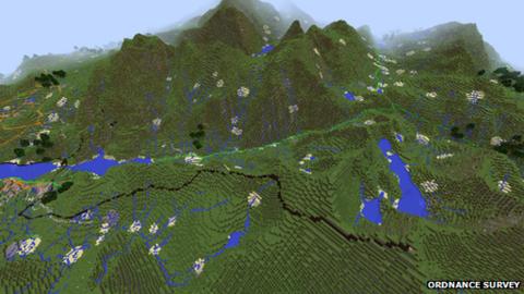 Minecraft map of the UK upgraded to include houses - BBC News