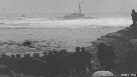 SS Rohilla: Dramatic three-day WW1 sea rescue remembered - BBC News