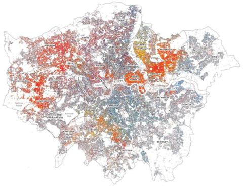 12 data maps that sum up London - BBC News
