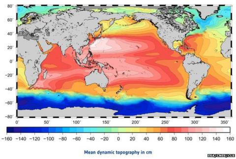 Goce gravity map traces ocean circulation - BBC News
