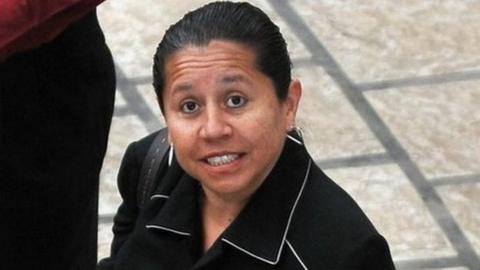 Colombian ex-spy chief Maria Hurtado appears in court - BBC News