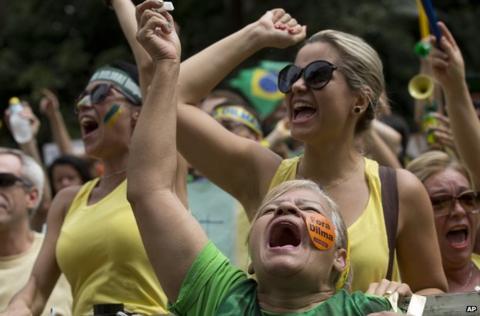 Big protests in Brazil demand President Rousseff's impeachment - BBC News