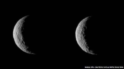 Ceres: Possible plume hints at active world - BBC News