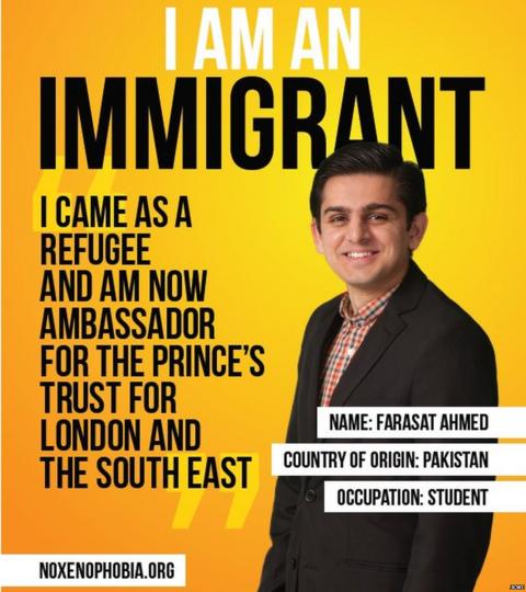 Pro-immigration poster campaign launches across the UK - BBC News