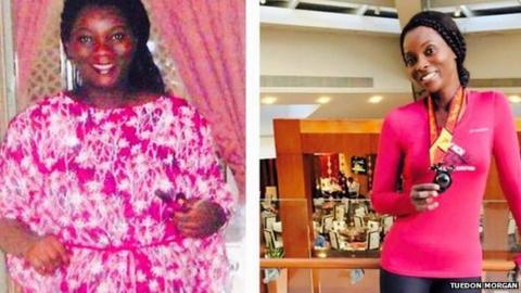 Nigerian marathon runner achieves North Pole dream - BBC News