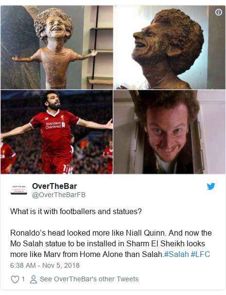 Mo Salah: Unusual Sculpture of Liverpool Star Unveiled in Egypt
