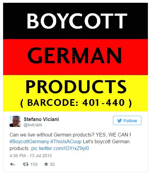 Who's calling on people to 'Boycott Germany'? - BBC News