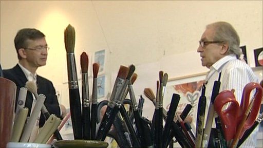 Gerald Scarfe's controversial Margaret Thatcher cartoons on show - BBC News