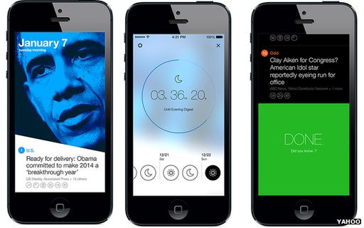 CES 2014: Yahoo unveils news summary app - BBC News