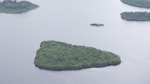 Staff Island on Upper Lough Erne put up for sale - BBC News