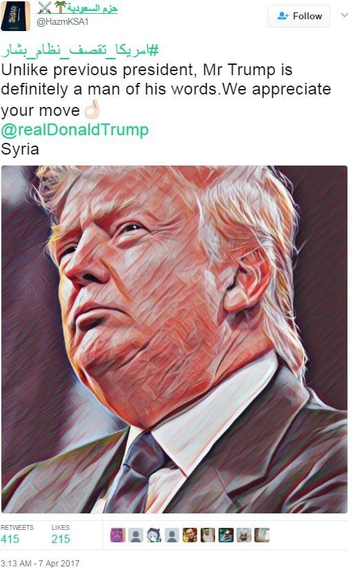 Arabs praise 'Abu Ivanka' aka Trump for Syria strike and # ...