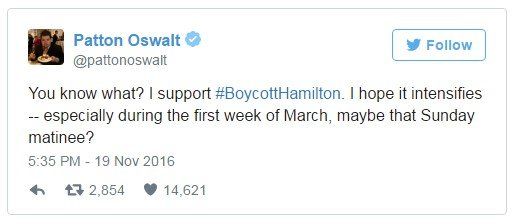 Trump locks horns with Hamilton musical cast over Pence booing - BBC News