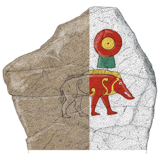 Scotland's carved Pictish stones re-imagined in colour